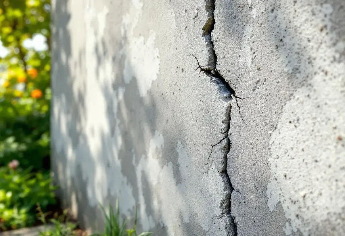 Fissure Dans Mur Exterieur